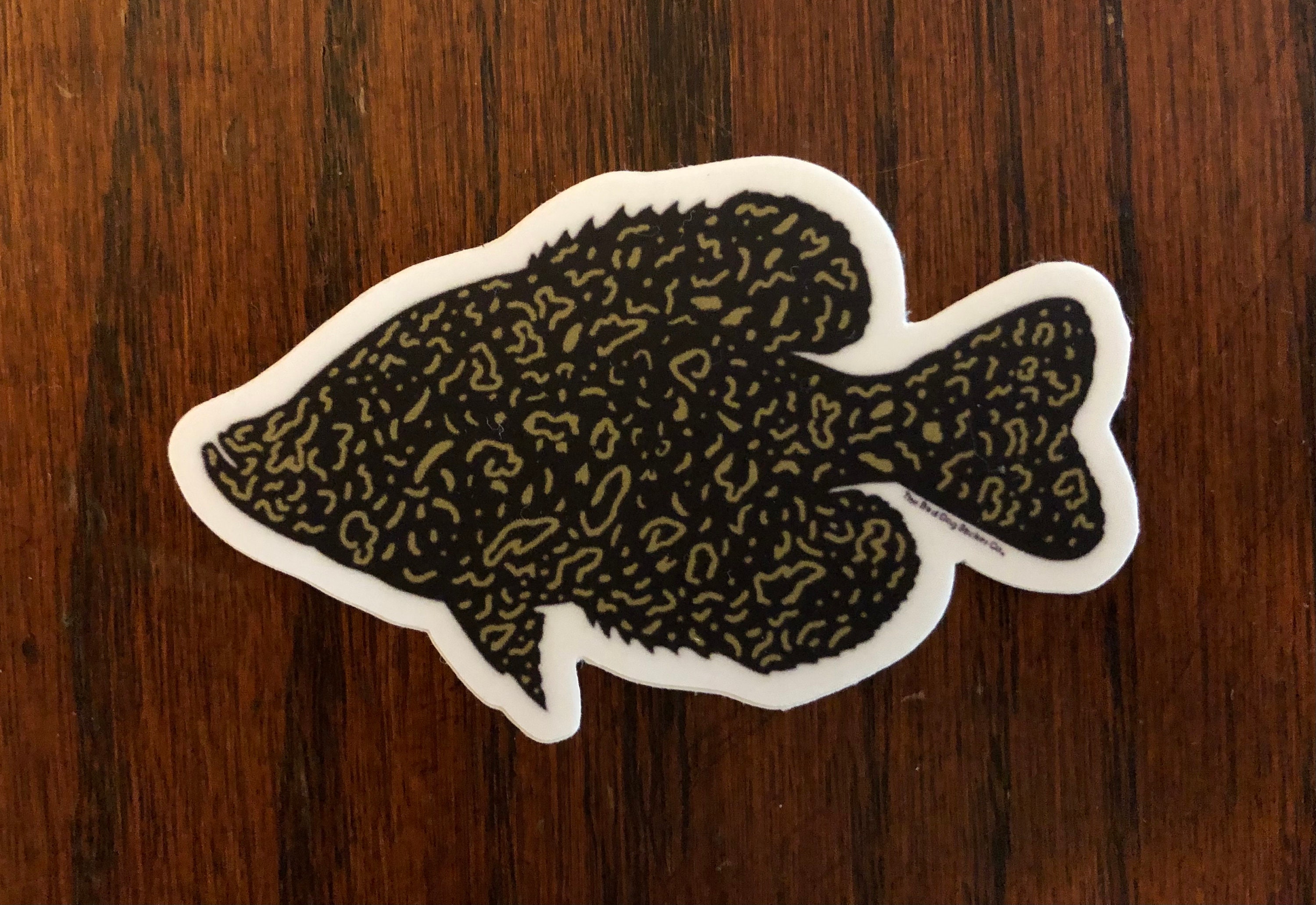 Black Crappie Sticker - Etsy