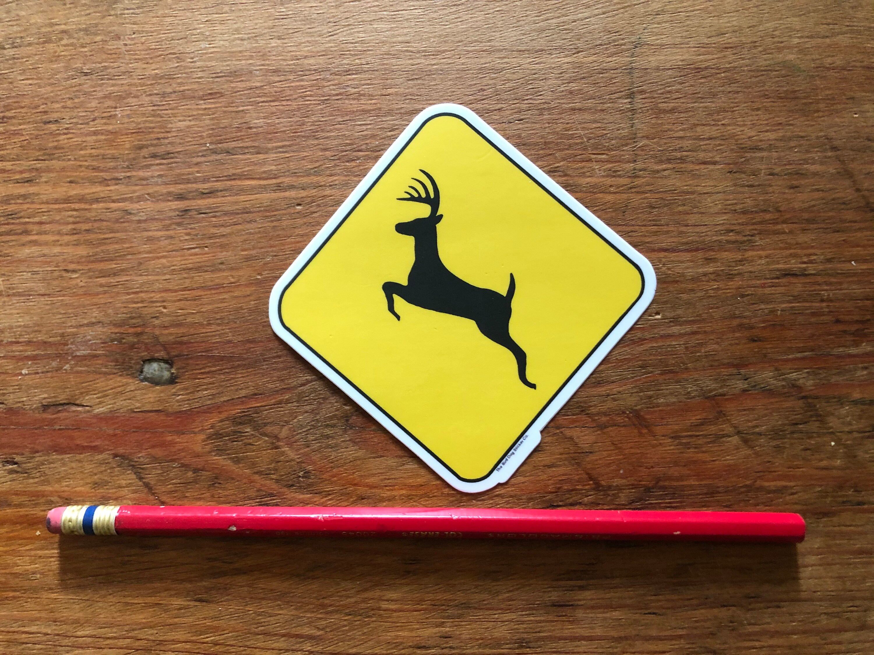 Typical Buck Crossing Sticker - Etsy