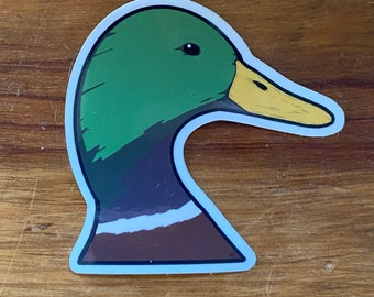 Mallard Duck Pilot Sticker - Etsy