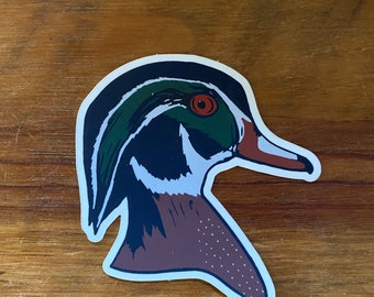 Wood Duck Sticker - Etsy