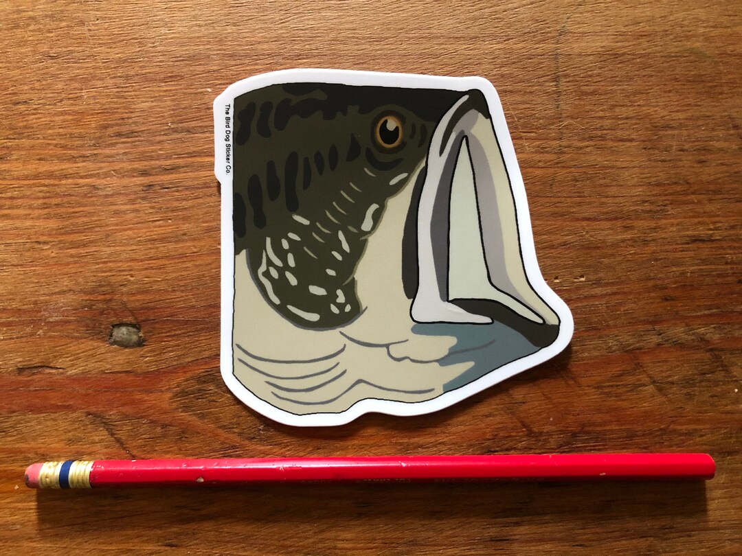 Largemouth Bass Vinyl Sticker - Etsy