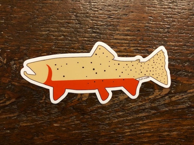 Cutthroat Trout Vinyl Sticker - Etsy