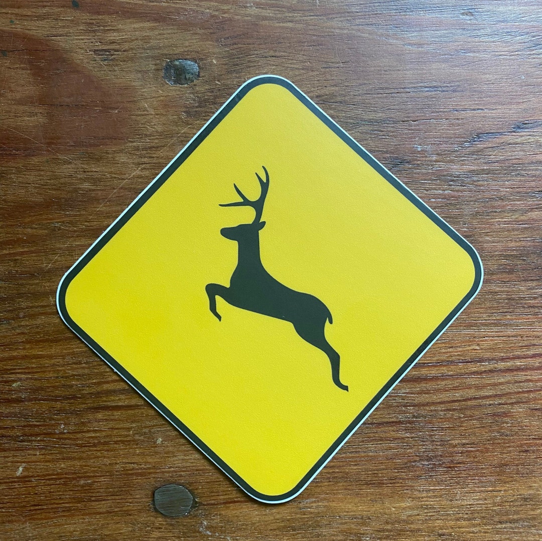 Mule Deer Crossing Sticker - Etsy