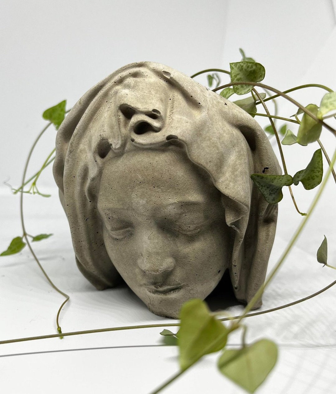 Lady in the Veil (pot) Face Pot, Container, Flower Pot, Bust, Sculpture ...