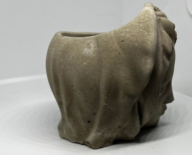 Lady in the Veil (pot) Face Pot, Container, Flower Pot, Bust, Sculpture ...