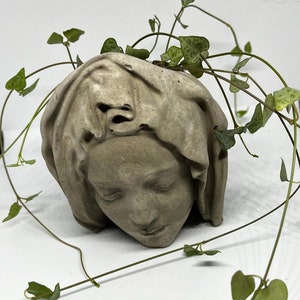 Lady in the Veil (pot) Face Pot, Container, Flower Pot, Bust, Sculpture ...