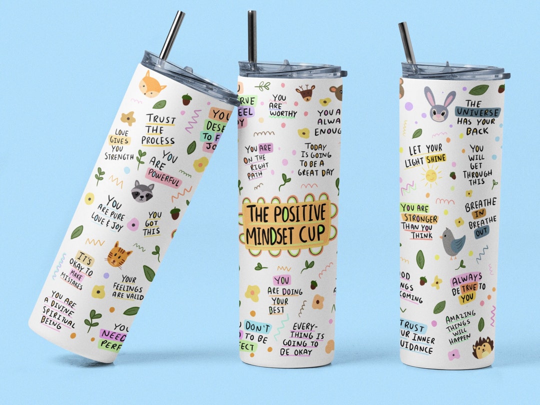Positive Mindset Cup, Daily Affirmations, Best Friend Gift, Daily ...