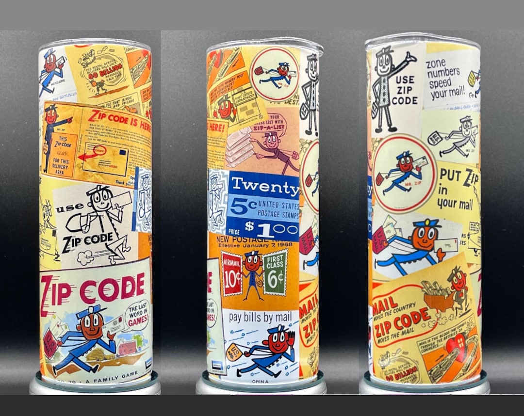 Nostalgic US Post Office Tumbler, Mr Zip, Nostalgia, US Postal, Zip ...