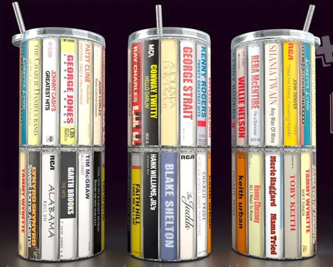 Classic, Old Time, Country, Music, Cassette Tapes, 20 Oz. Skinny ...