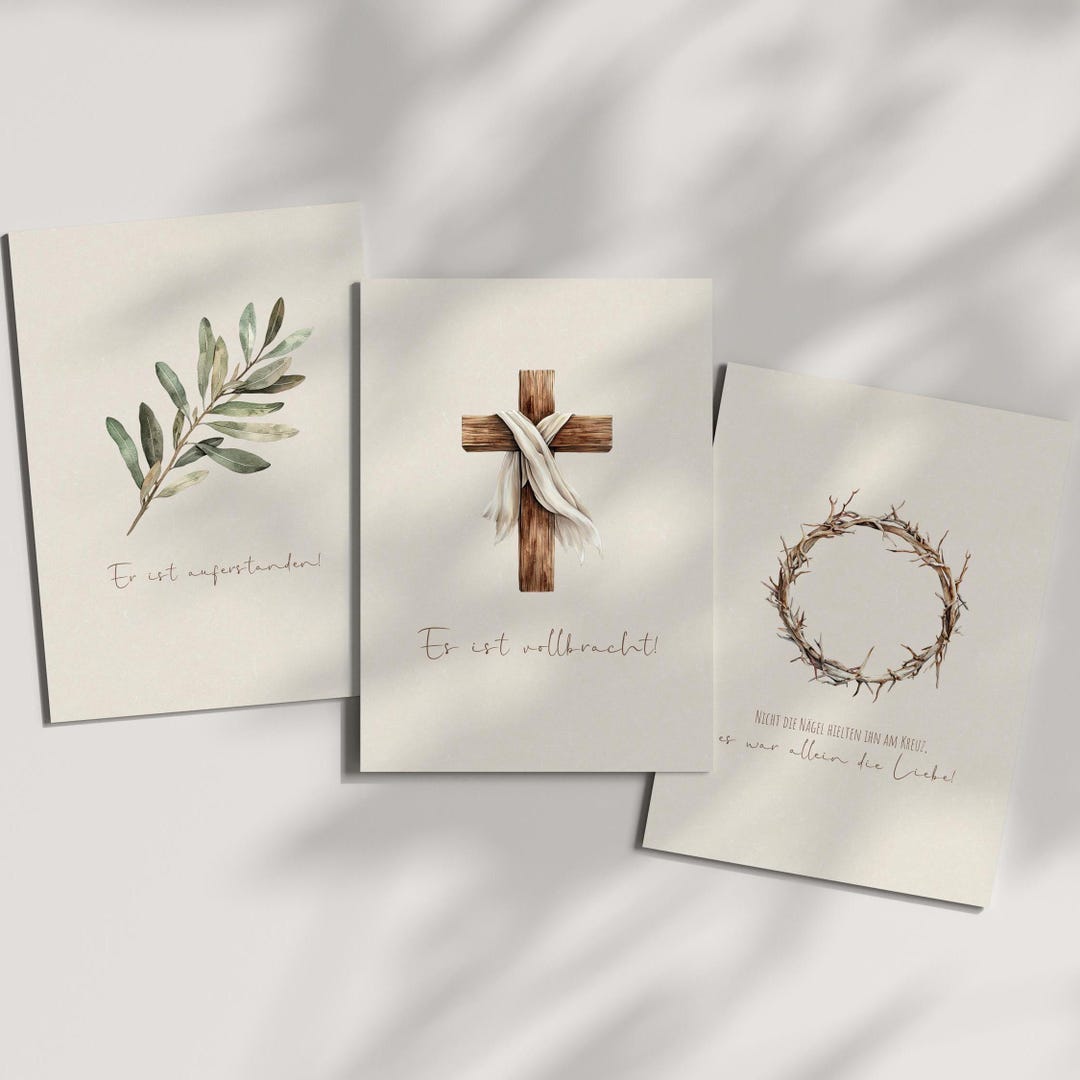 Easter Cards Also Available Individually | Easter Cards as a Set of 3 ...