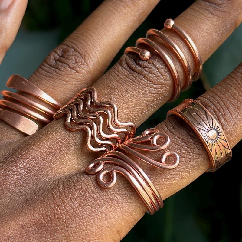 Copper Wire Ring - Etsy