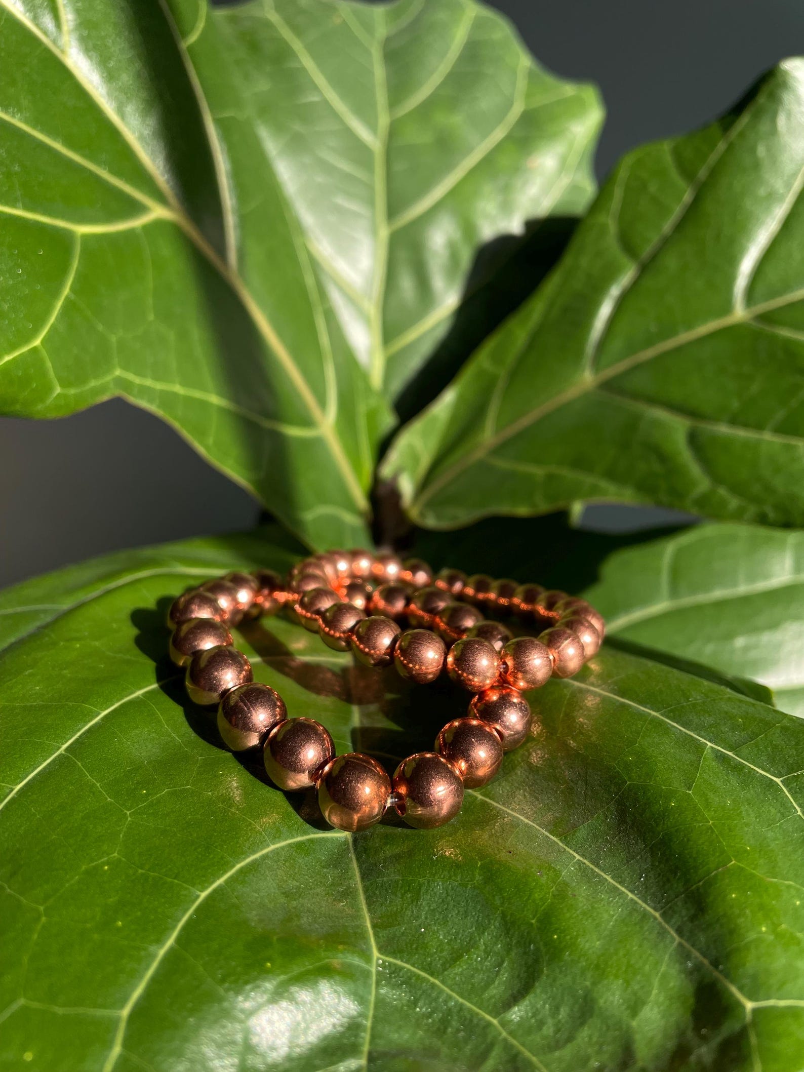 Handmade Copper Beaded Stretch Bracelet | Grounding Jewelry - Etsy