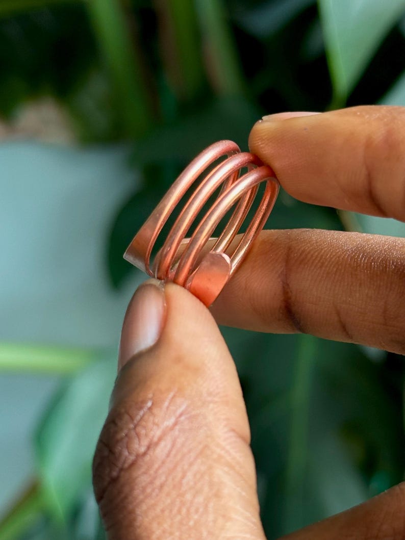 Pure Copper Healing Ring – 99.9% Copper Wire, Grounding Jewelry - Etsy