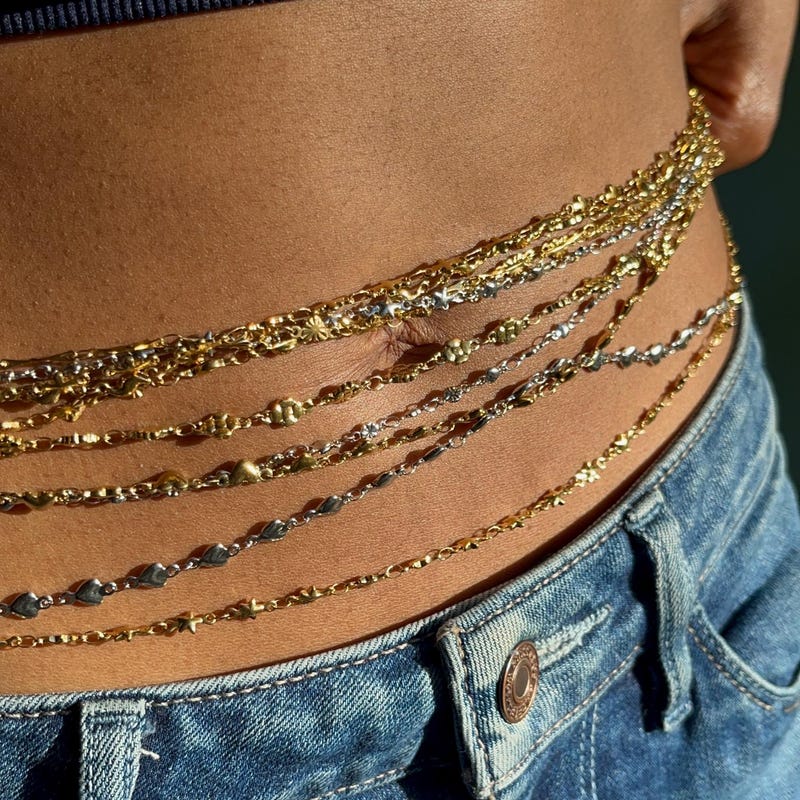 Belly Waist Chain - Etsy