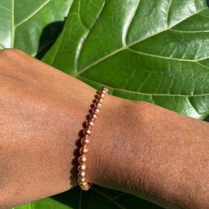 Handmade Copper Beaded Stretch Bracelet | Grounding Jewelry - Etsy