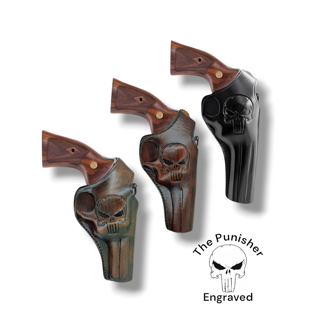 Colt Python Thumb Break Paddle Holster, Genuine Leather Colt Revolver ...