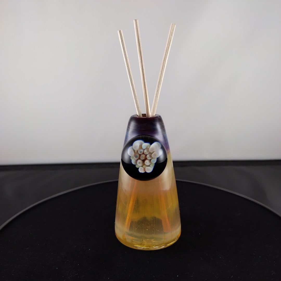 Hand Made Artist Signed Glass Reed Oil Diffuser 01 - Etsy