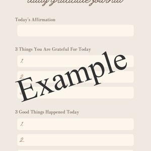 Daily Gratitude Journal Printable - Etsy