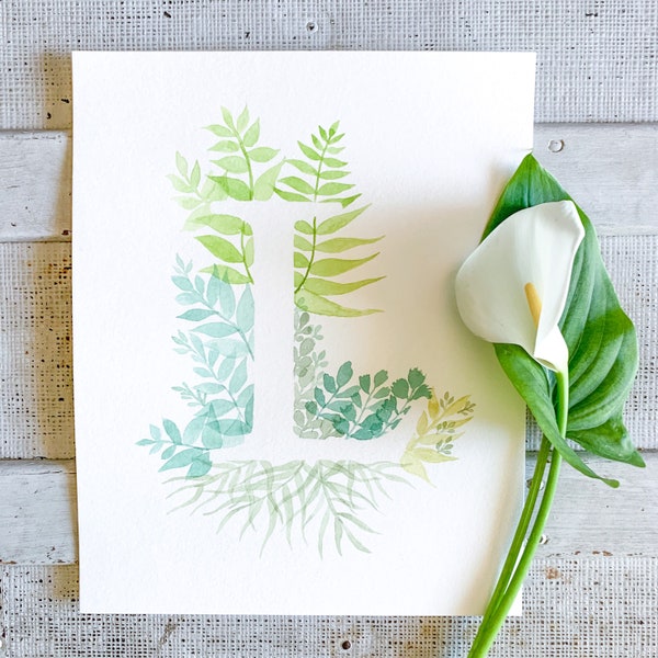 Monogram Painting - Etsy