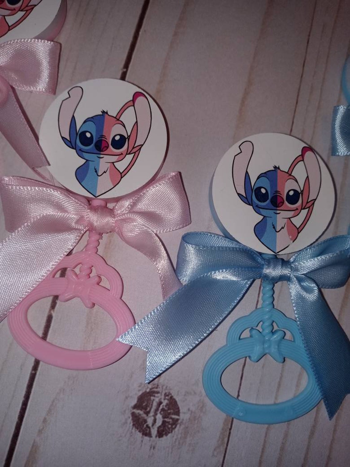 Stitch and Angel Gender Reveal Mommy and Daddy Corsages, Lilo and ...