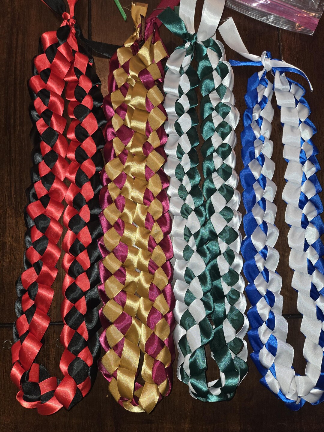 Plain 2 Color Graduation Leis, Decorate Yourself Graduation Leis, Class ...