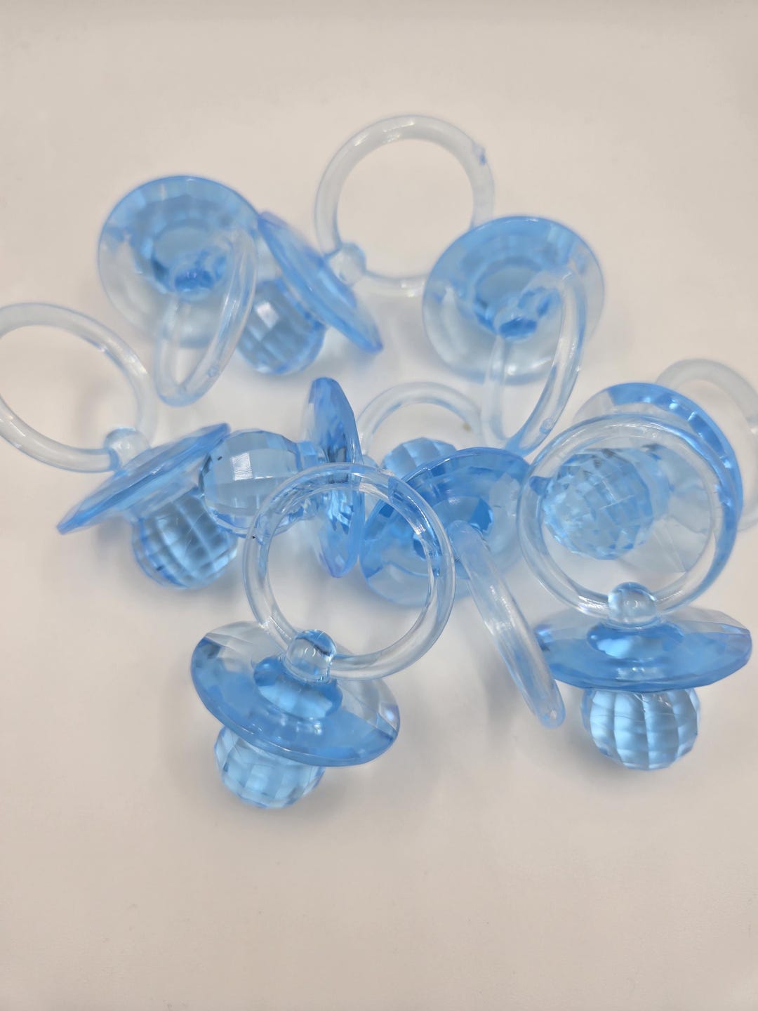 Blue Diamond Cut Pacifiers: Baby Shower Game Favors, Craft Supply - Etsy