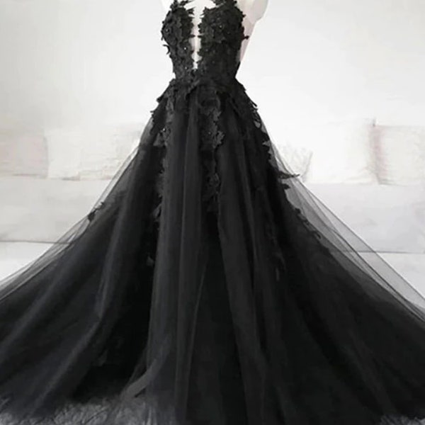 Gothic Prom Dress - Etsy