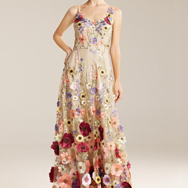 Plus Size Flower Dress - Etsy