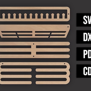 Laser Cut Digital File - Set of 11 Medal Hangers / Holders - Etsy