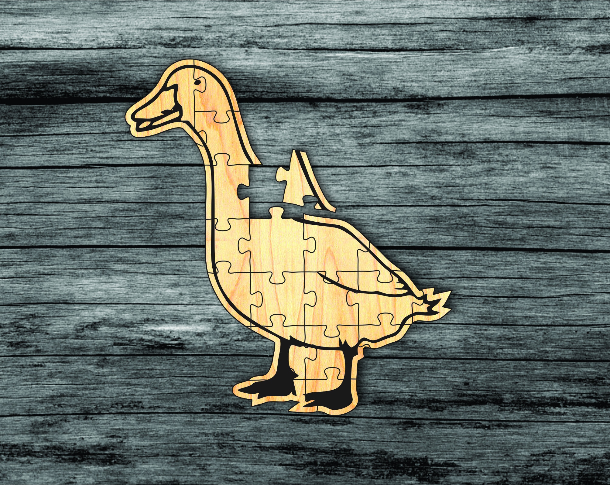 Laser Cut File - Set of 5 Animal Puzzles - Etsy