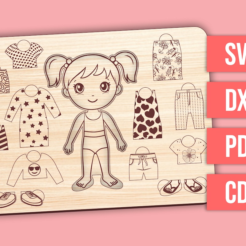 Dress up Doll Puzzle - Etsy
