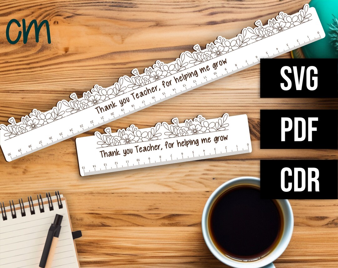 Laser Cut Digital File - Teachers' Ruler Metric 30 & 15cm - Etsy