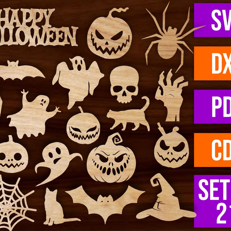 Halloween Laser Cut - Etsy