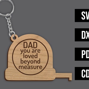 Laser Cut Digital File - Set of 5 Tool Shaped Father's Day Keyrings - Etsy