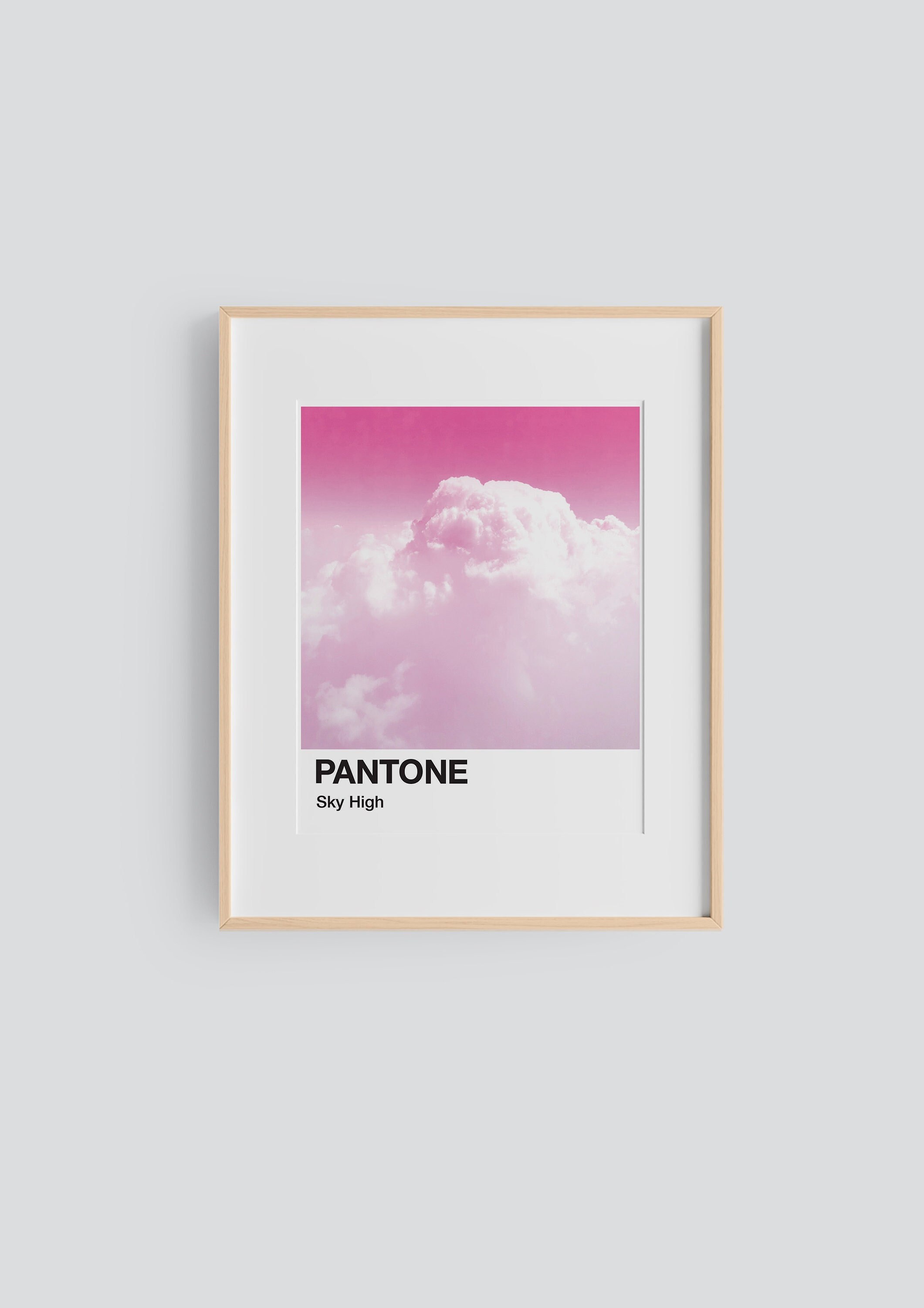 Pantone: Sky High Trendy Retro Wall Art Trendy Printable Wall Art ...