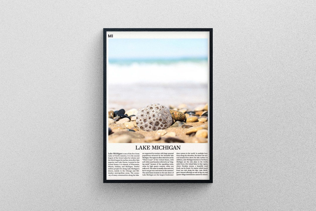 Lake Michigan Wall Art Lake Michigan Print Quality Digital Print ...
