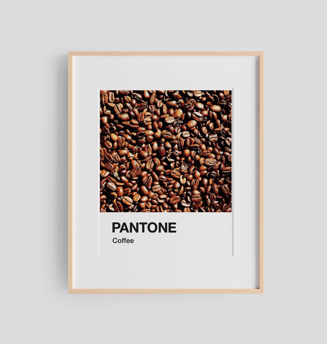 Pantone Wall Art, Coffee Poster, DIGITAL DOWNLOAD, Pantone Poster ...