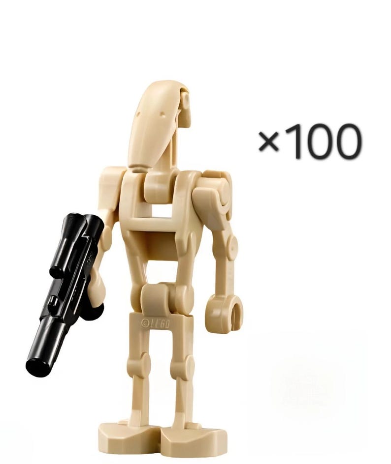 Lego Star Wars Battle Droid Lot of 100 Minifigures B1 Droids - Etsy ...