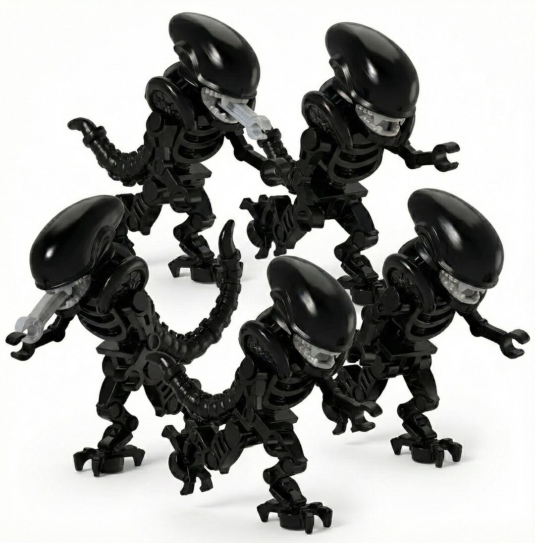 Lego the Alien Minifigure From Alien / Lego Xenomorph Minifigure 10 ...