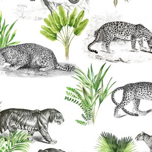 Mural Wallpaper Wild Cats Wallpaper Peel and Stick Wallpaper ...