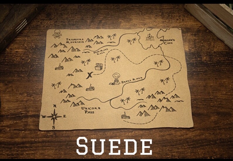 Treasure Map , Genuine Leather, Cosplay Maps, Display Maps, Pirate Map ...