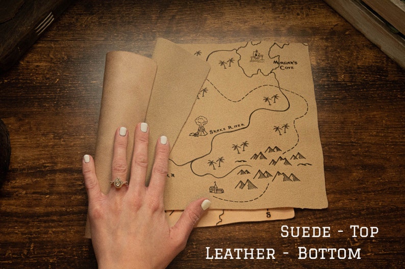 Treasure Map , Genuine Leather, Cosplay Maps, Display Maps, Pirate Map ...