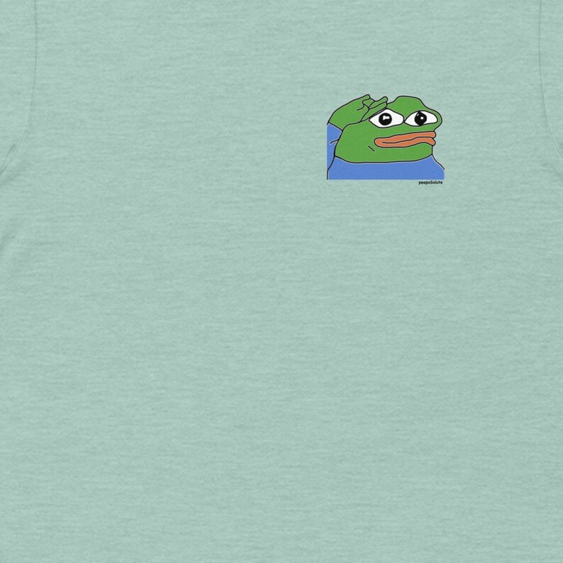 Pepe the Frog Salute Tshirt, Gamer T-shirt, Meme Gift, Meme Shirt ...