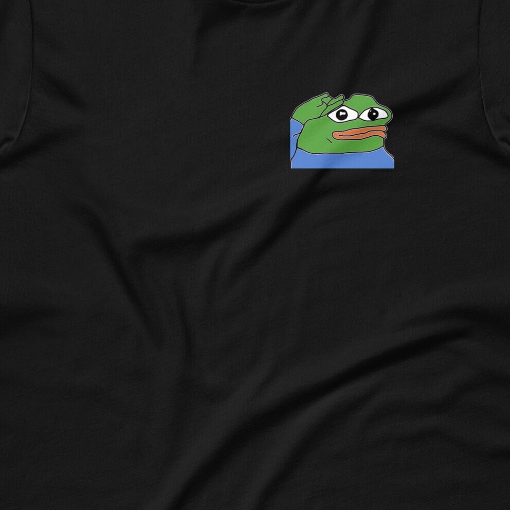 Pepe the Frog Salute Tshirt, Gamer T-shirt, Meme Gift, Meme Shirt ...