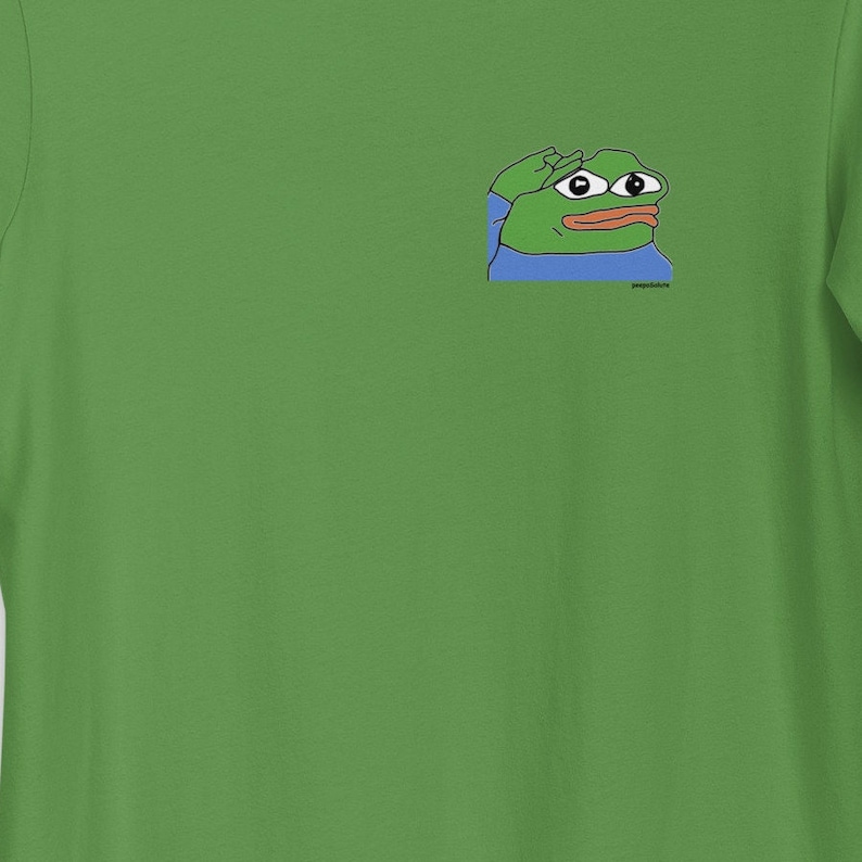 Pepe the Frog Salute Tshirt, Gamer T-shirt, Meme Gift, Meme Shirt ...