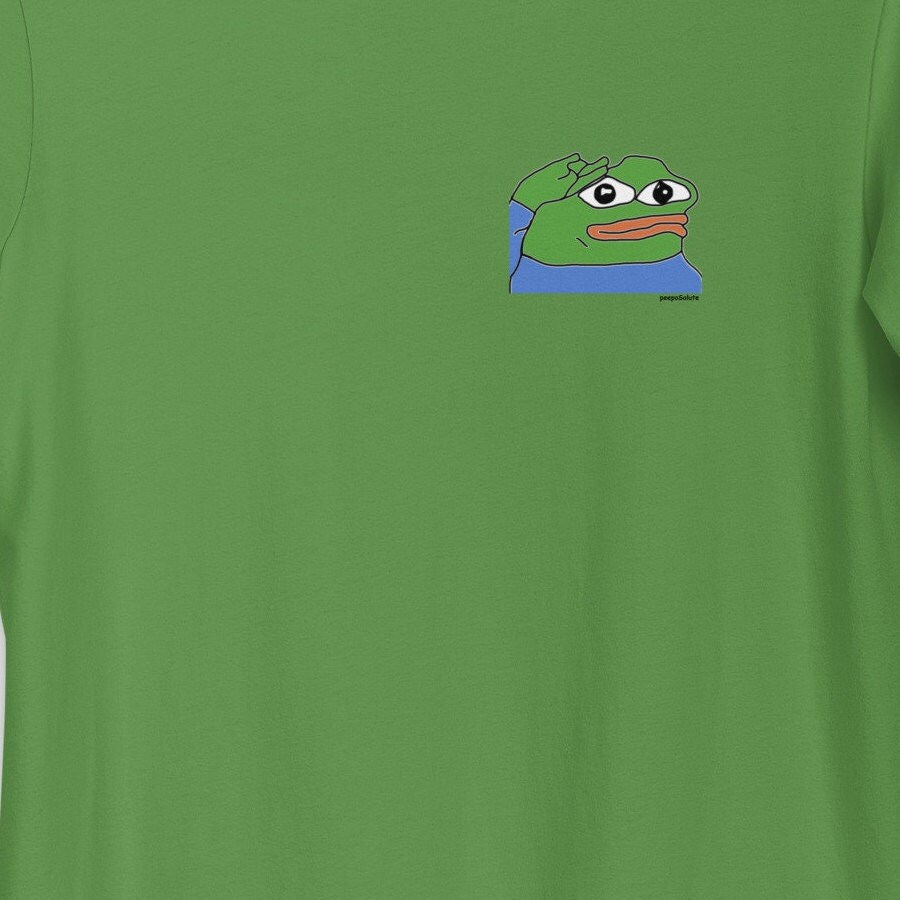 Pepe the Frog Salute Tshirt, Gamer T-shirt, Meme Gift, Meme Shirt ...