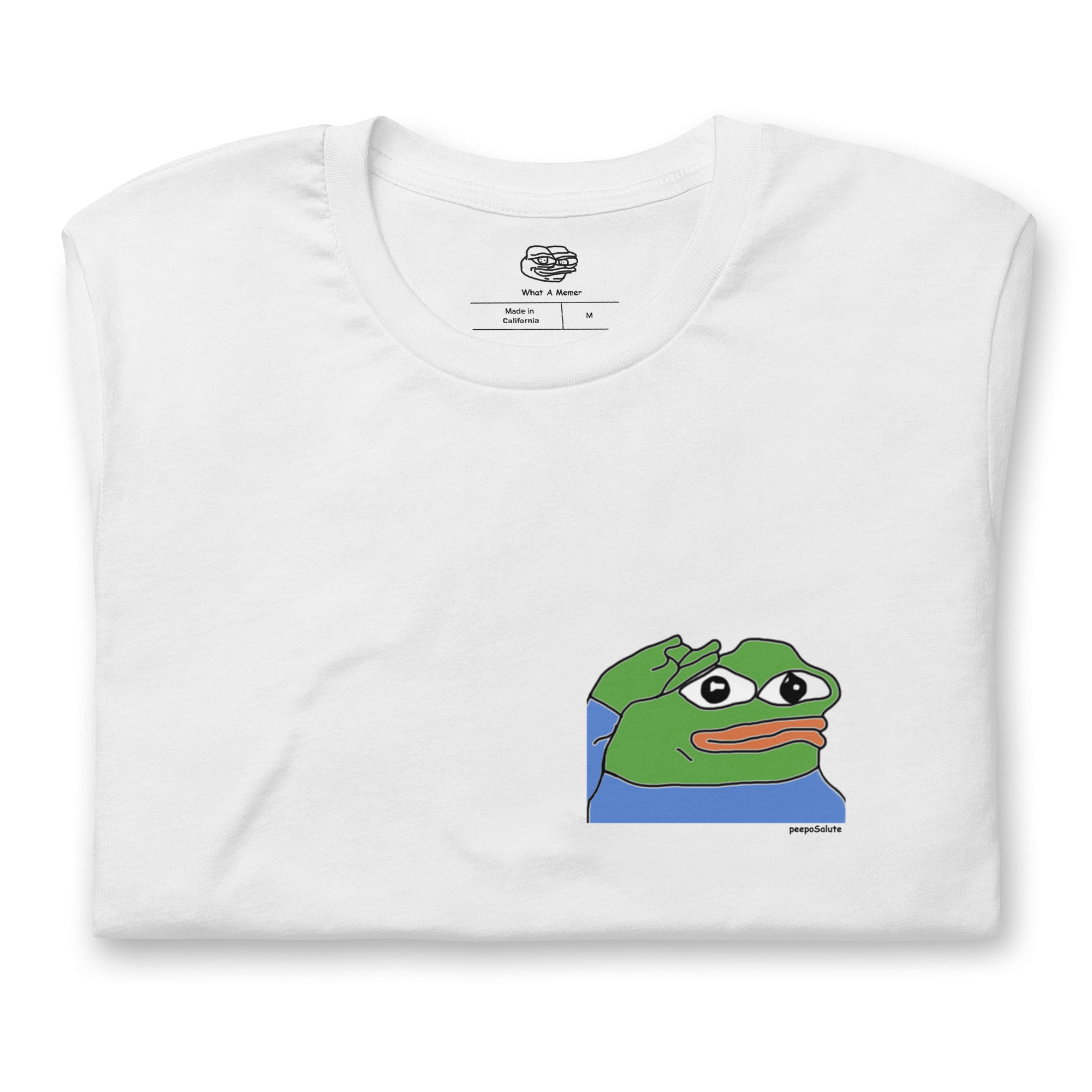 Pepe the Frog Salute Tshirt, Gamer T-shirt, Meme Gift, Meme Shirt ...