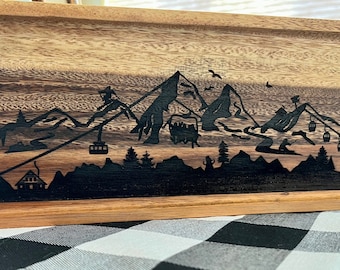 Ski Serving Tray - Etsy