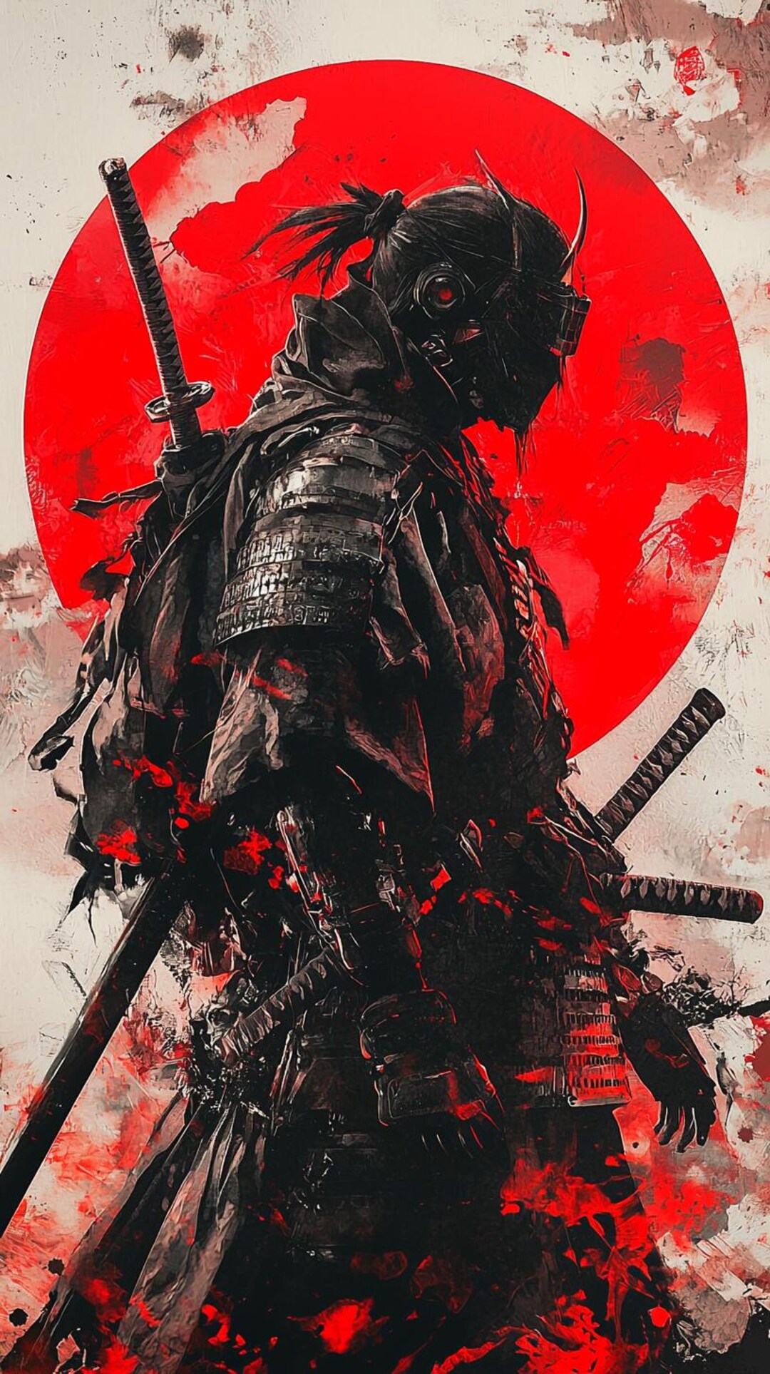 Samurai Oil Painting on Canvas - Original and One of a Kind Painting ...