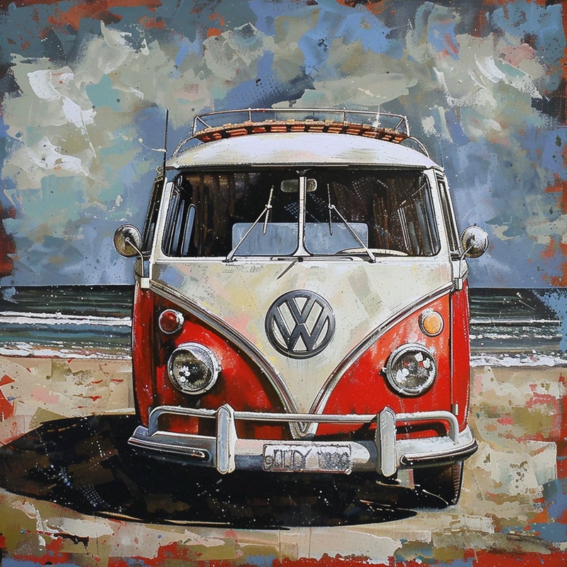 Vw Bus Art - Etsy